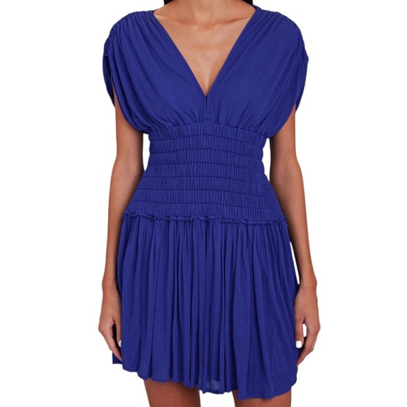 A.L.C. | Dresses | Nwt Alc Luna Cotton Voile Mini Dress In Blue | Poshmark